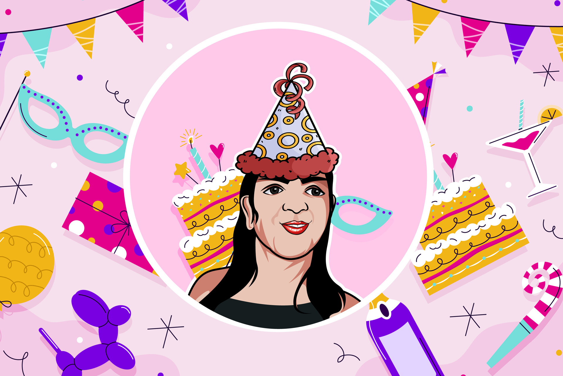 Art Gallery - Birthday Girl Banner