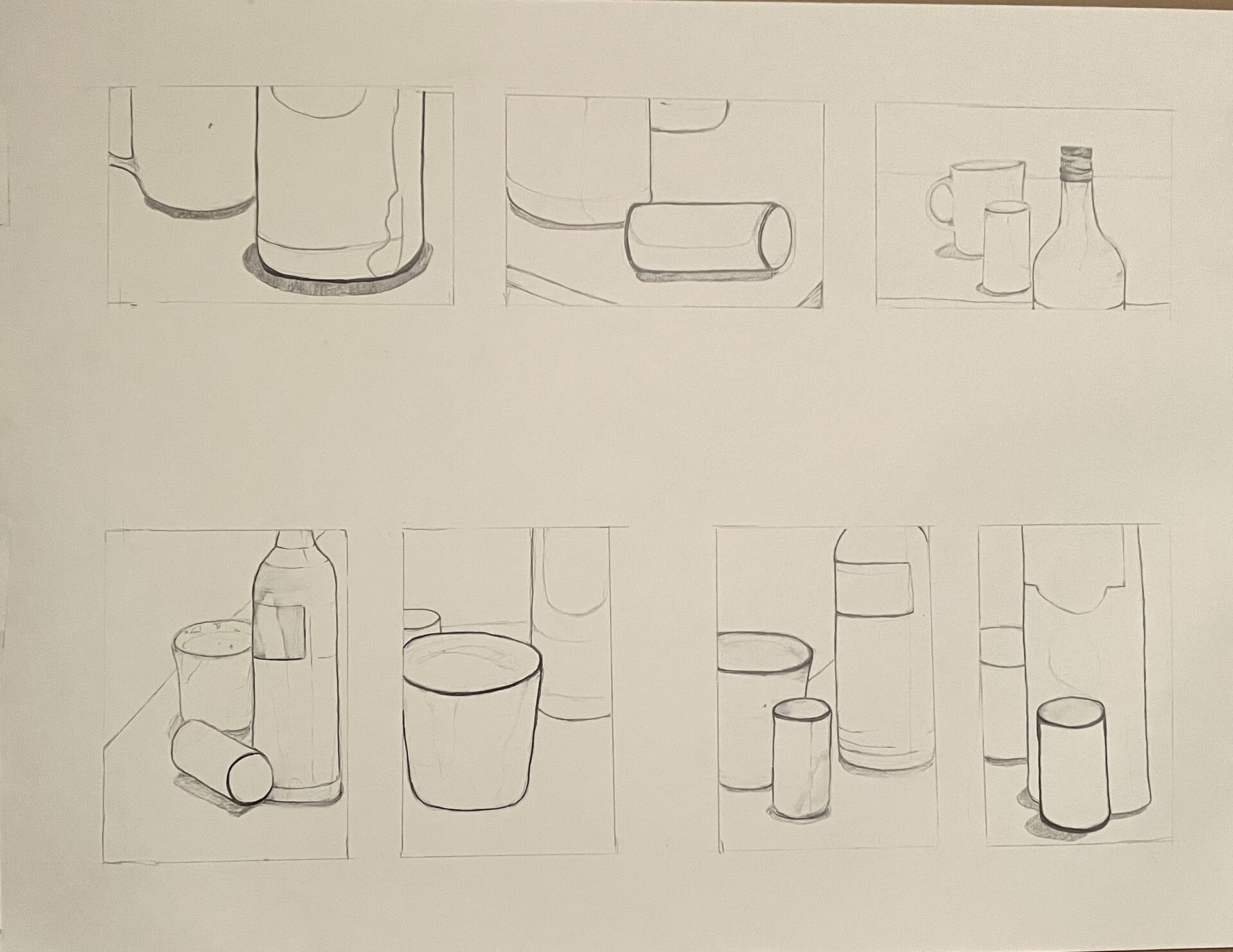 ArtStation - Composition/contour study