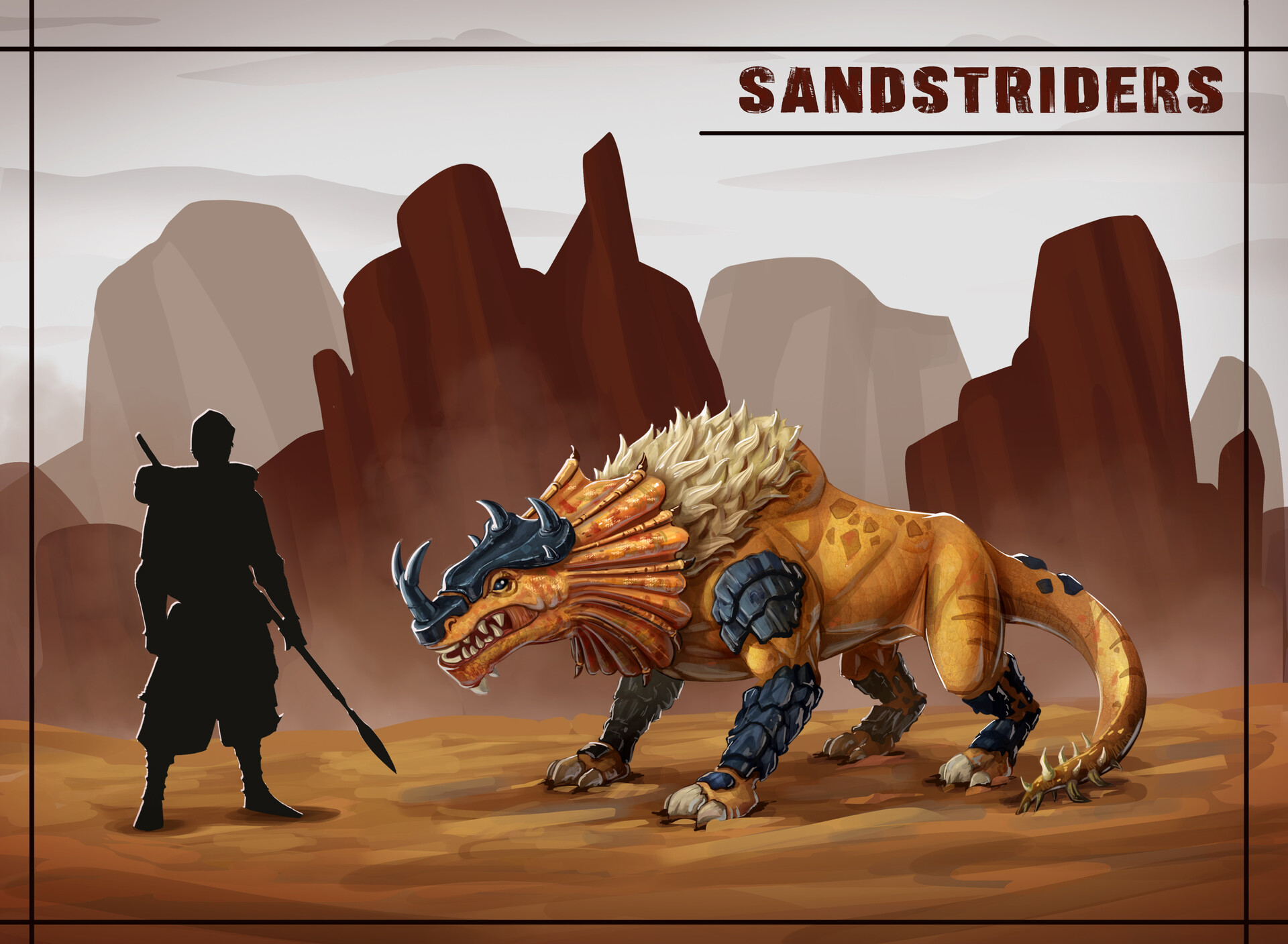 ArtStation - SAND STRIDERS- Creature Design
