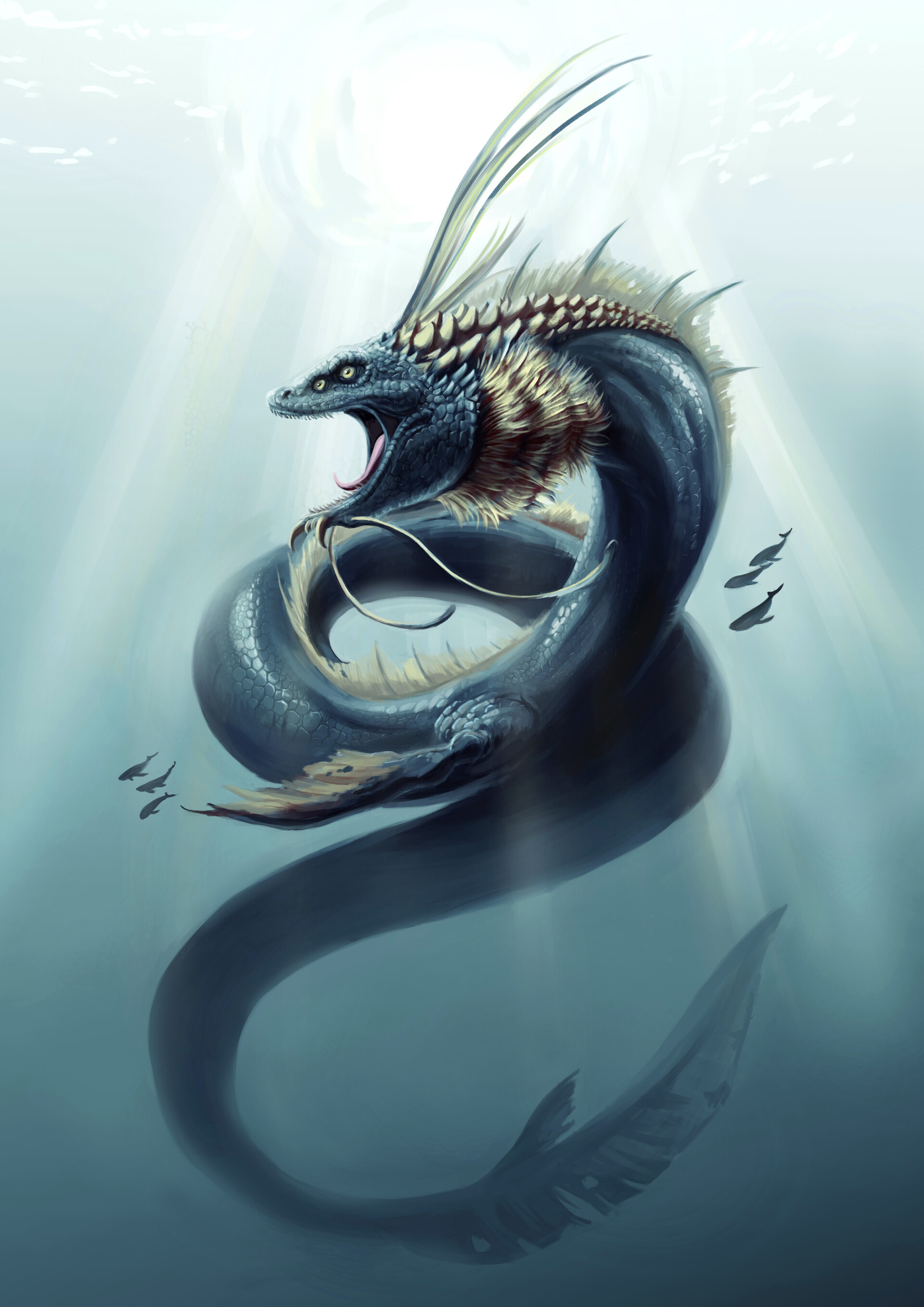 ArtStation - Bakunawa, The Moon Eating Dragon