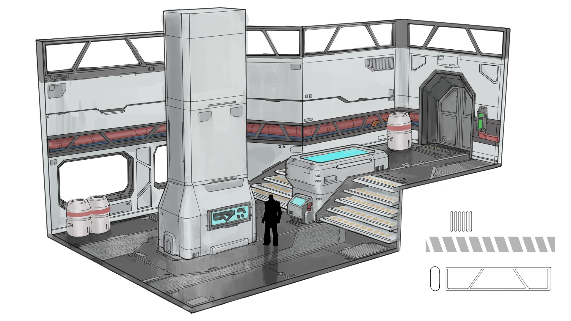 ArtStation - Spaceship Interior Concepts