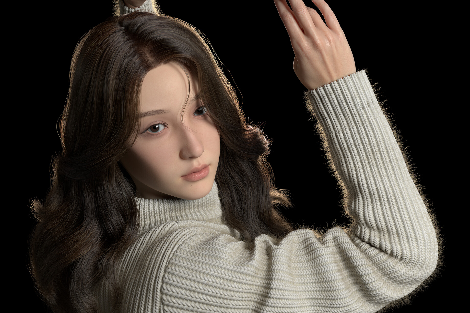 ArtStation - Backlight girl JZY