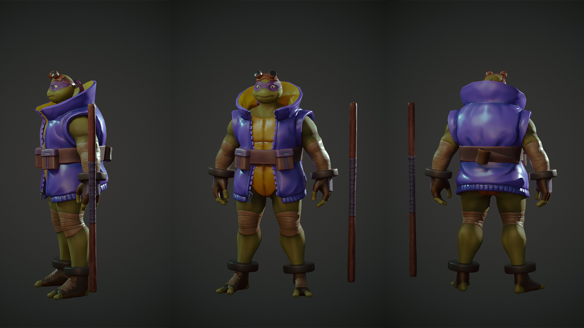 ArtStation - Ninja turtle Donatello