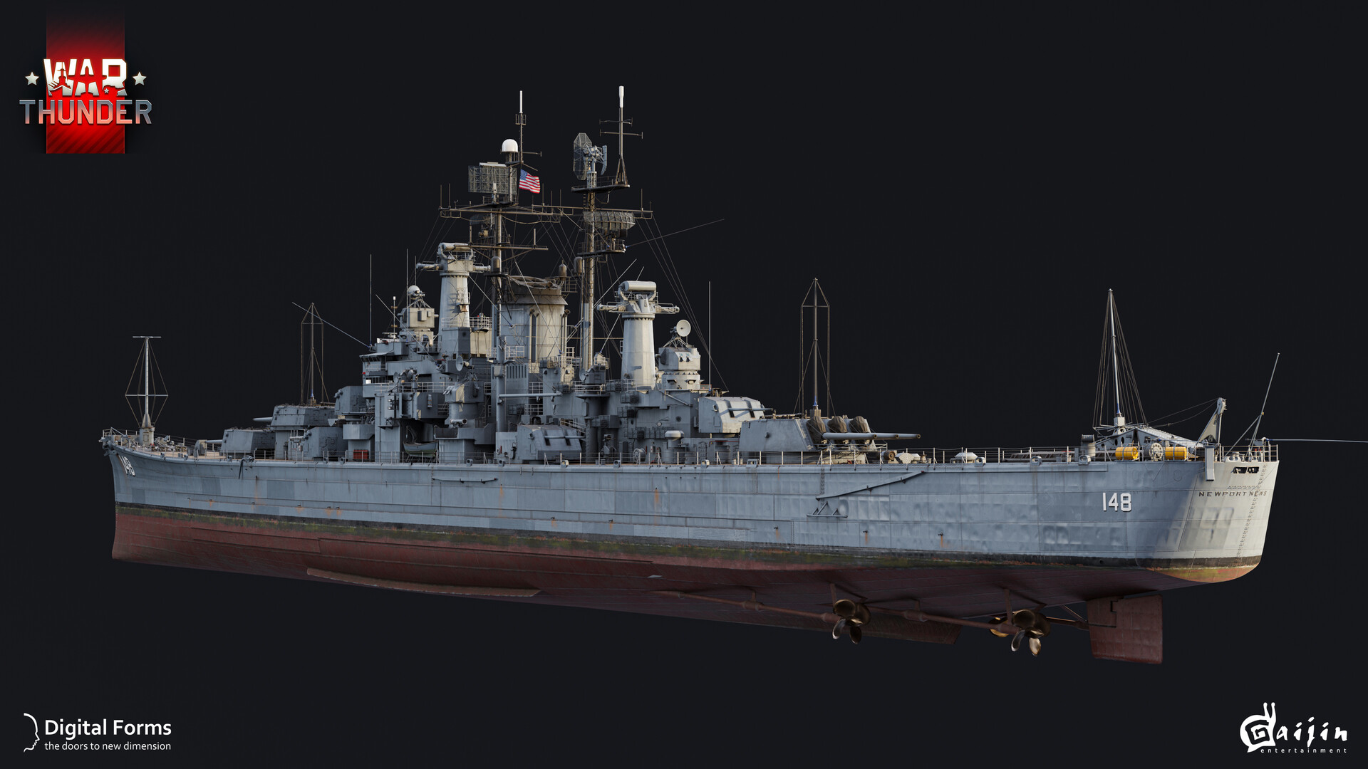 Digital Forms Your External Art Development Team - USS Newport News (CA-148)