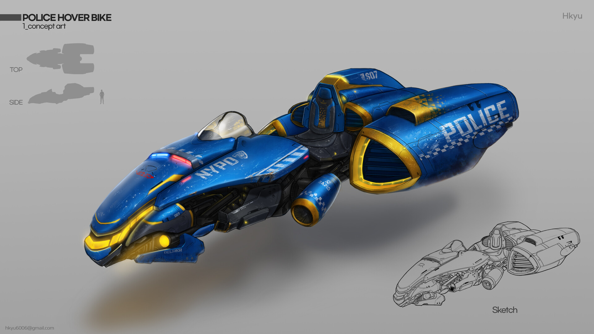 ArtStation - Police Hoverbike