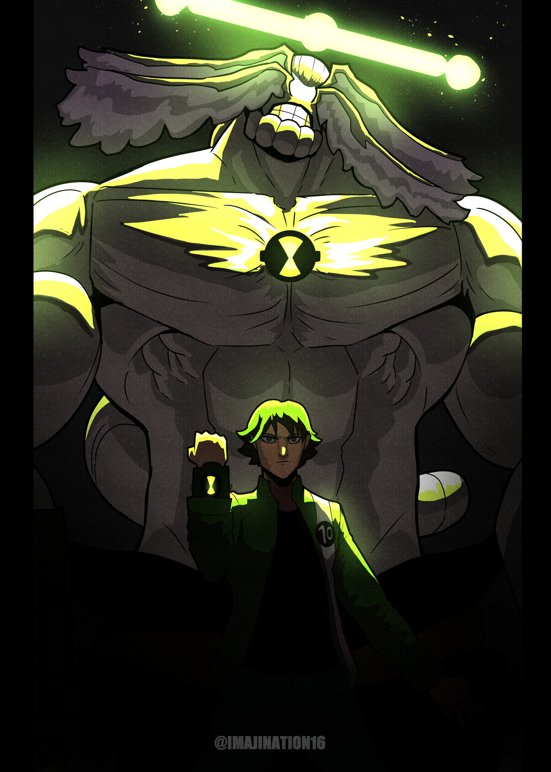 ArtStation - Ben 10 X JJK fanart