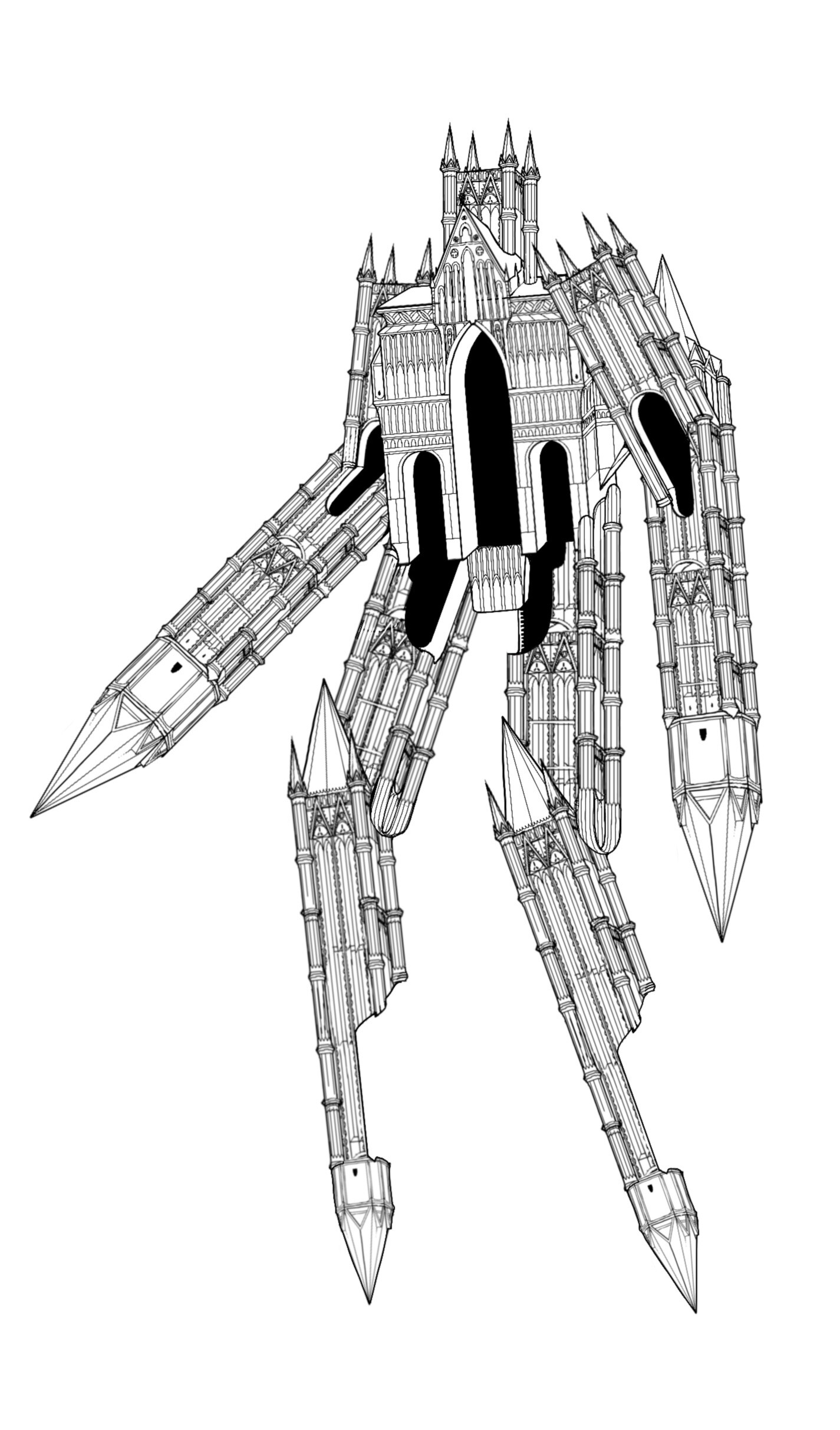 wither storm coloring pages