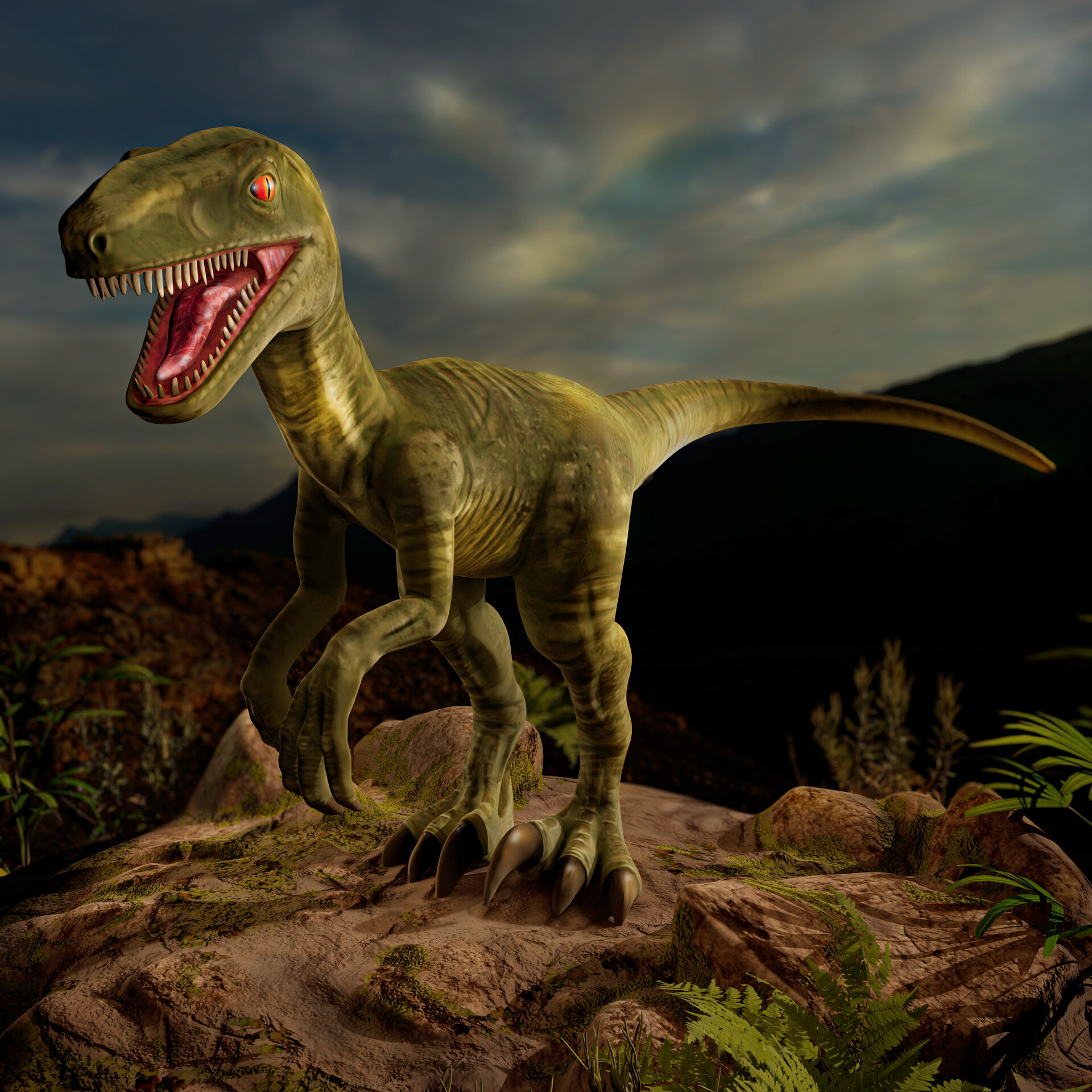 ArtStation - velociraptor