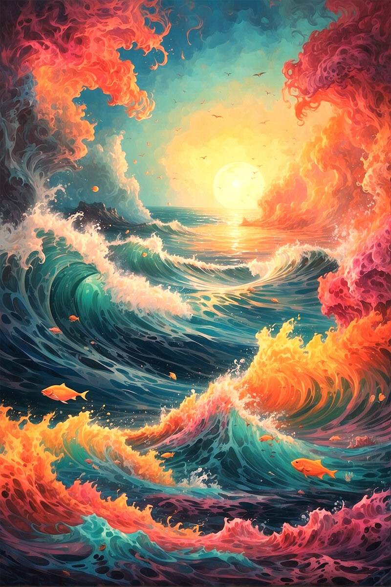 ArtStation - Colorful Ocean