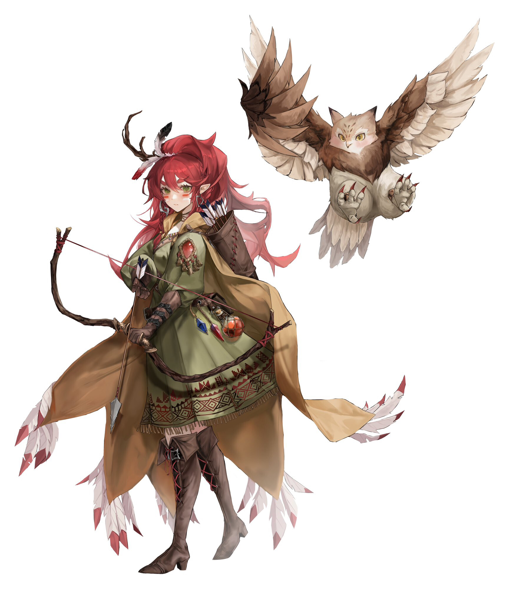 ArtStation - Owl Archer Character