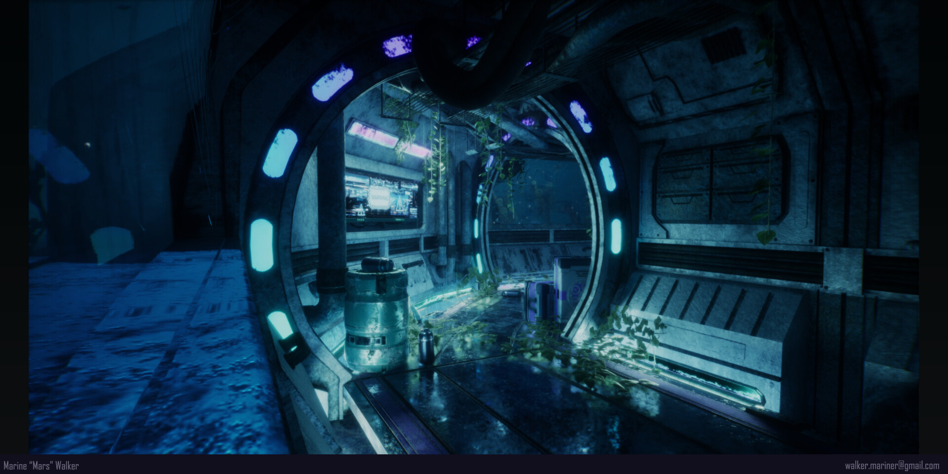 Marine "Mars" Walker - Modular SciFi Hallway - Aftermath of Kamllaka ...