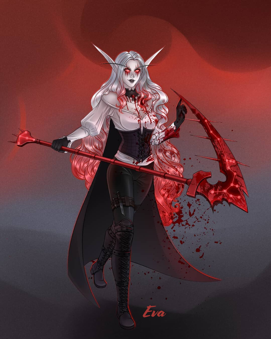 ArtStation - Crimson Sentinel Full Body Character