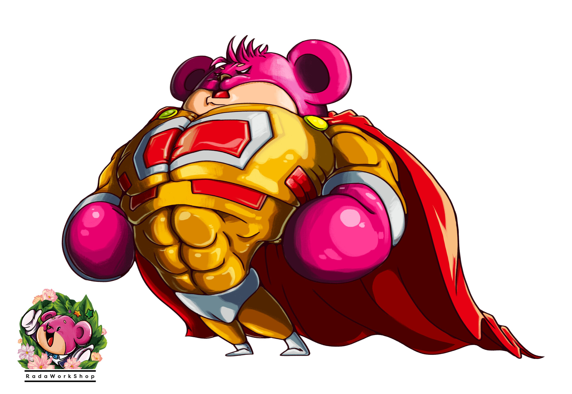 ArtStation - RADA Character Illustrator Freedom “Rada becomes a muscle man”