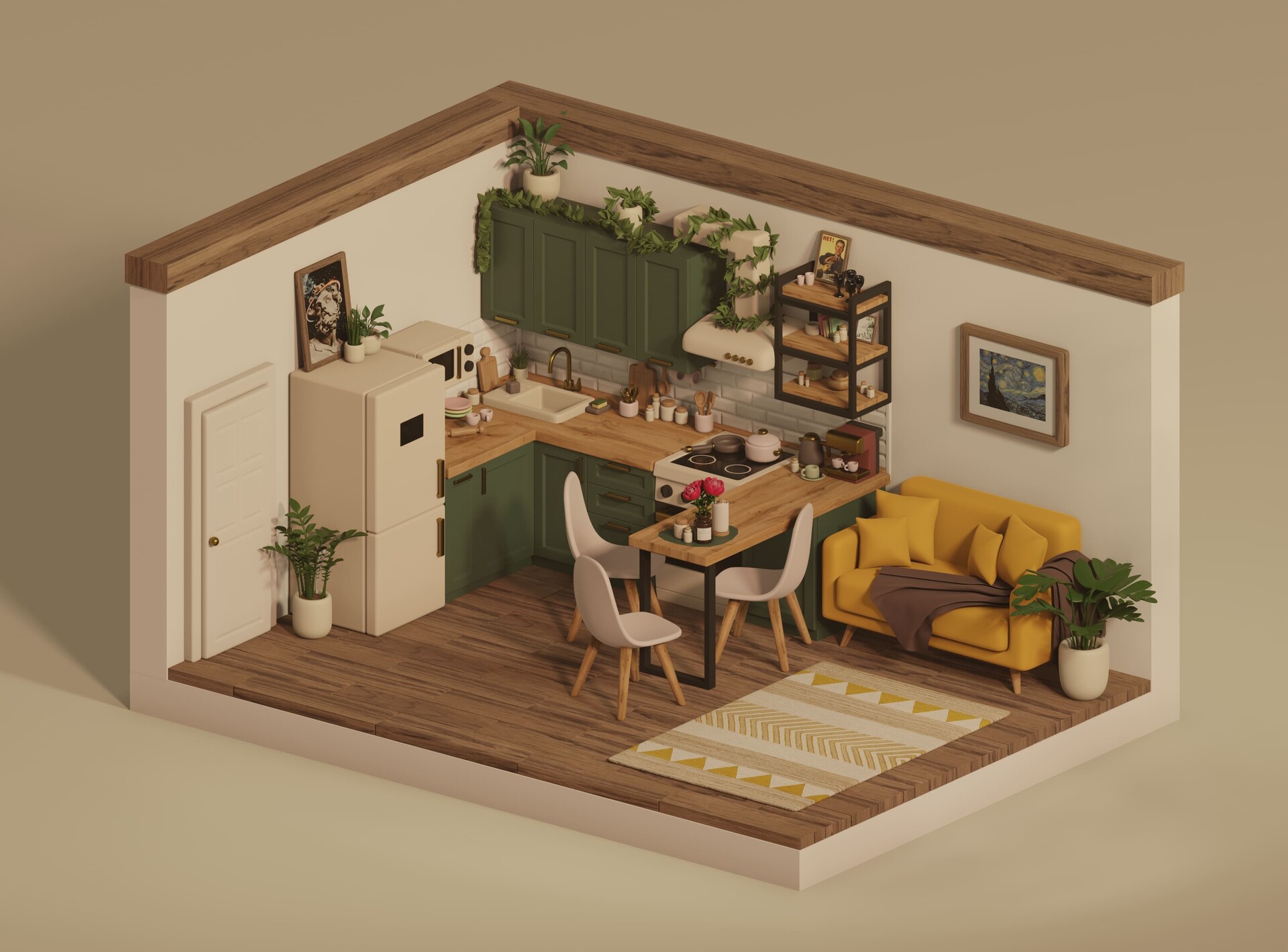 ArtStation - Toy kitchen