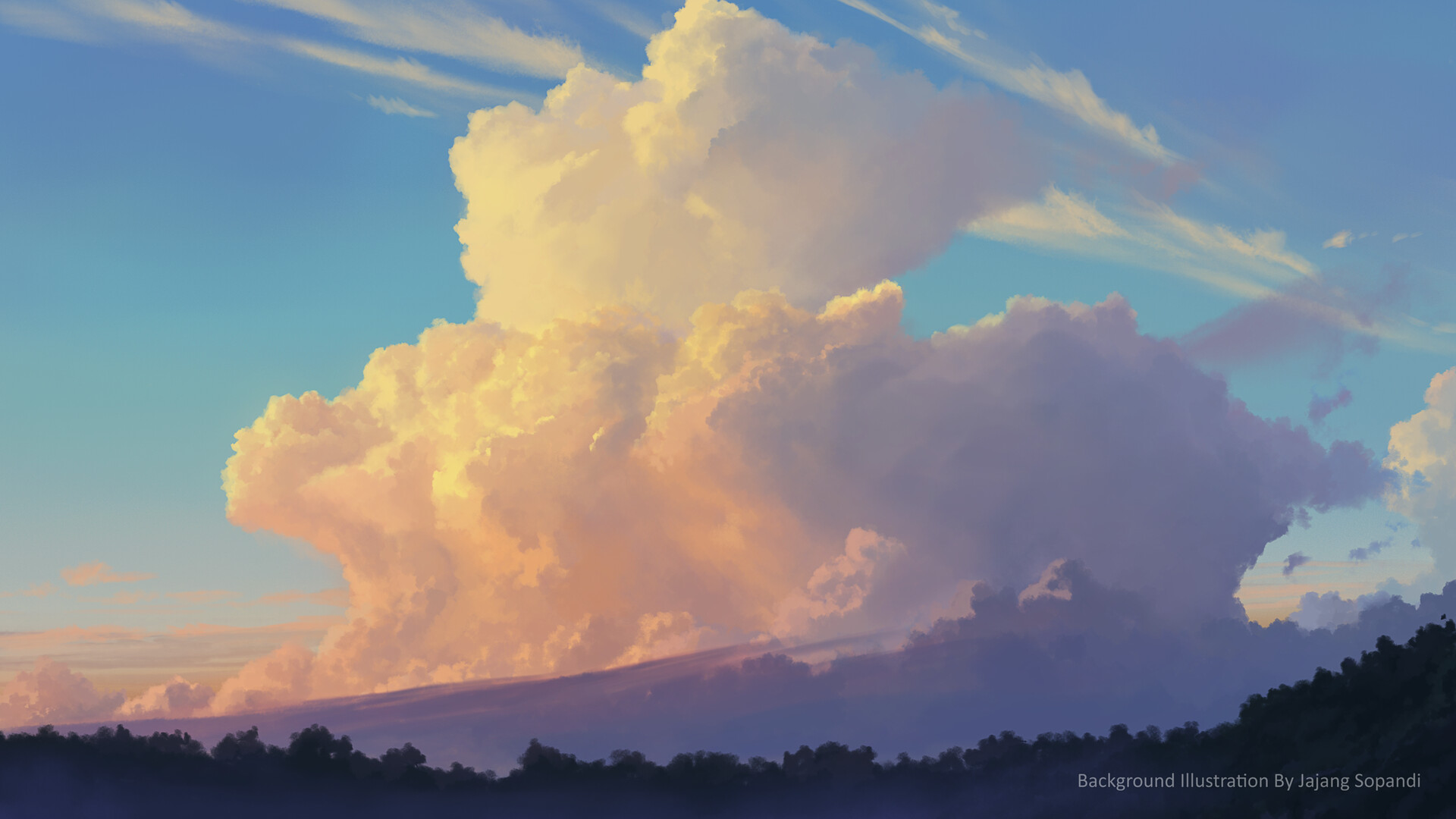 ArtStation - Sunset Clouds Practice