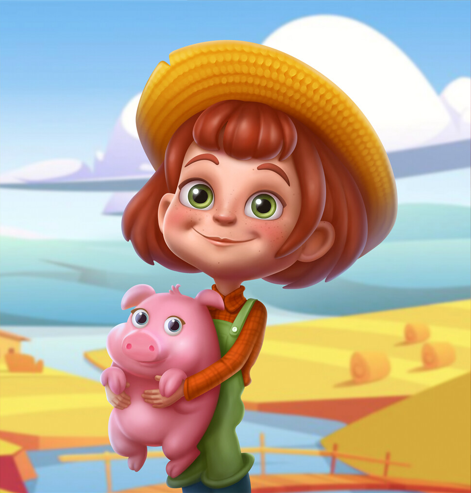 ArtStation - Farm Girl Character