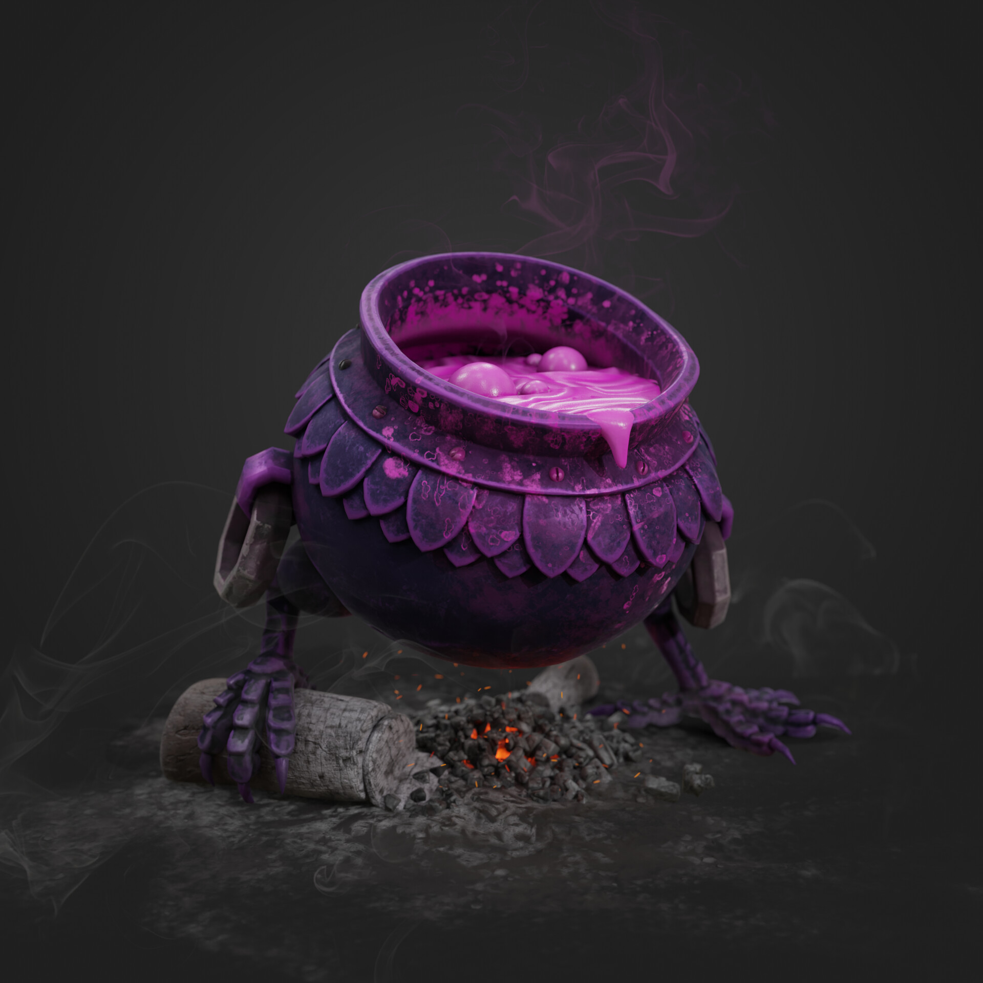ArtStation - Crow Inspired Cauldron