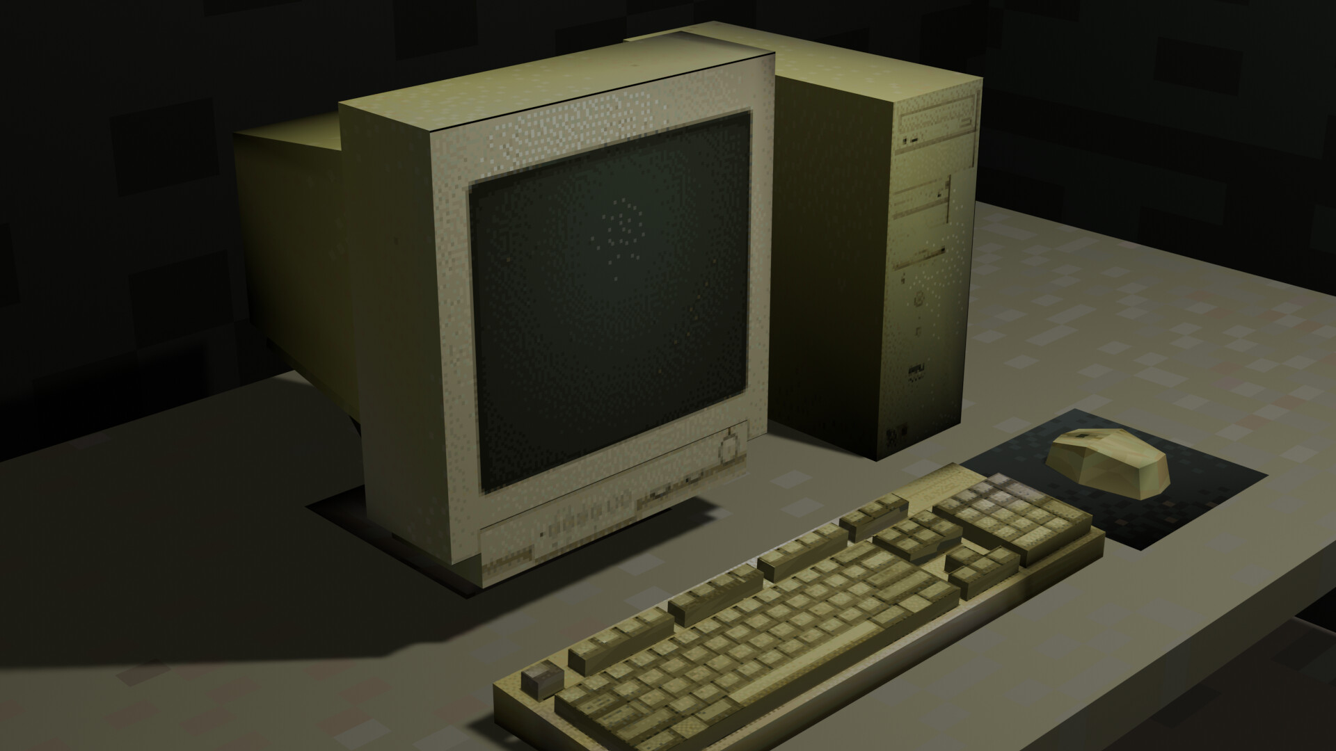 ArtStation - PS1 Style Vintage Computer