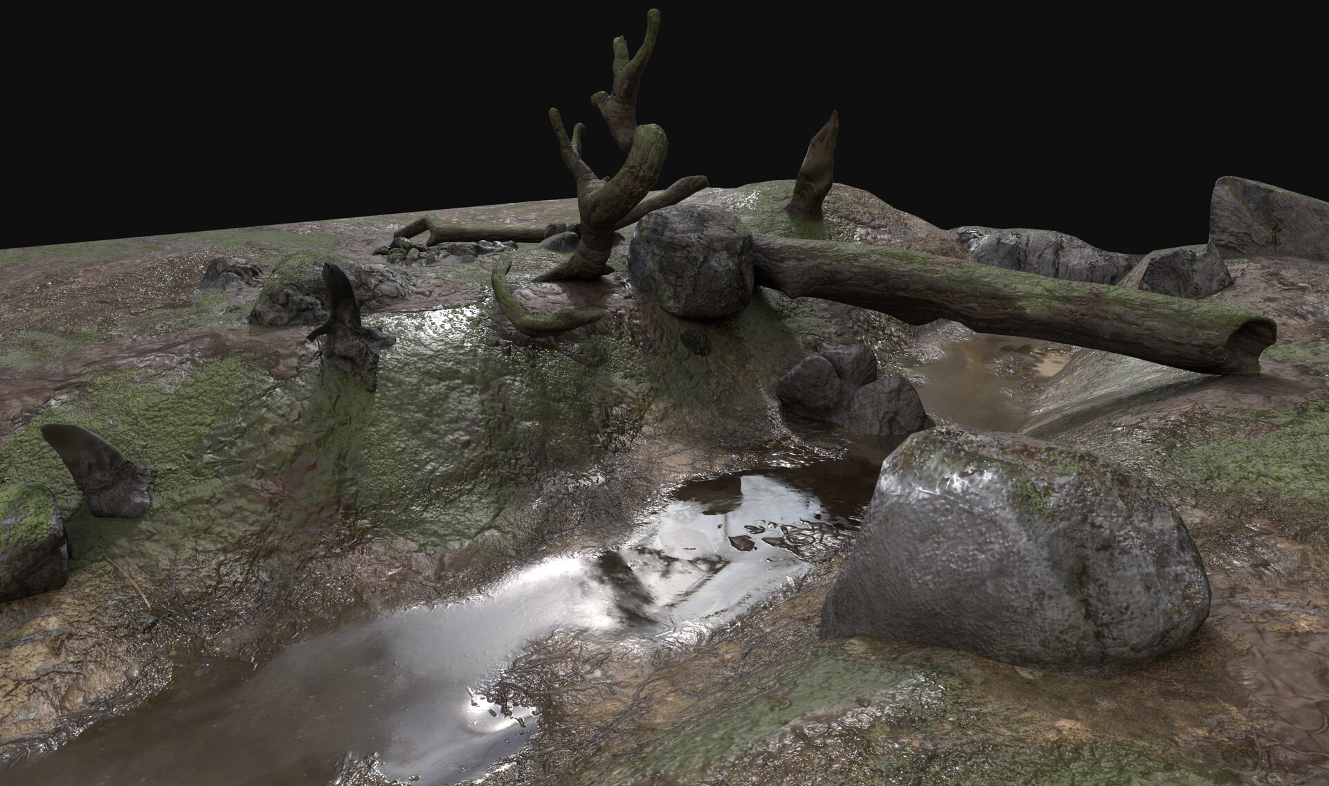 ArtStation - forest terrain 3d