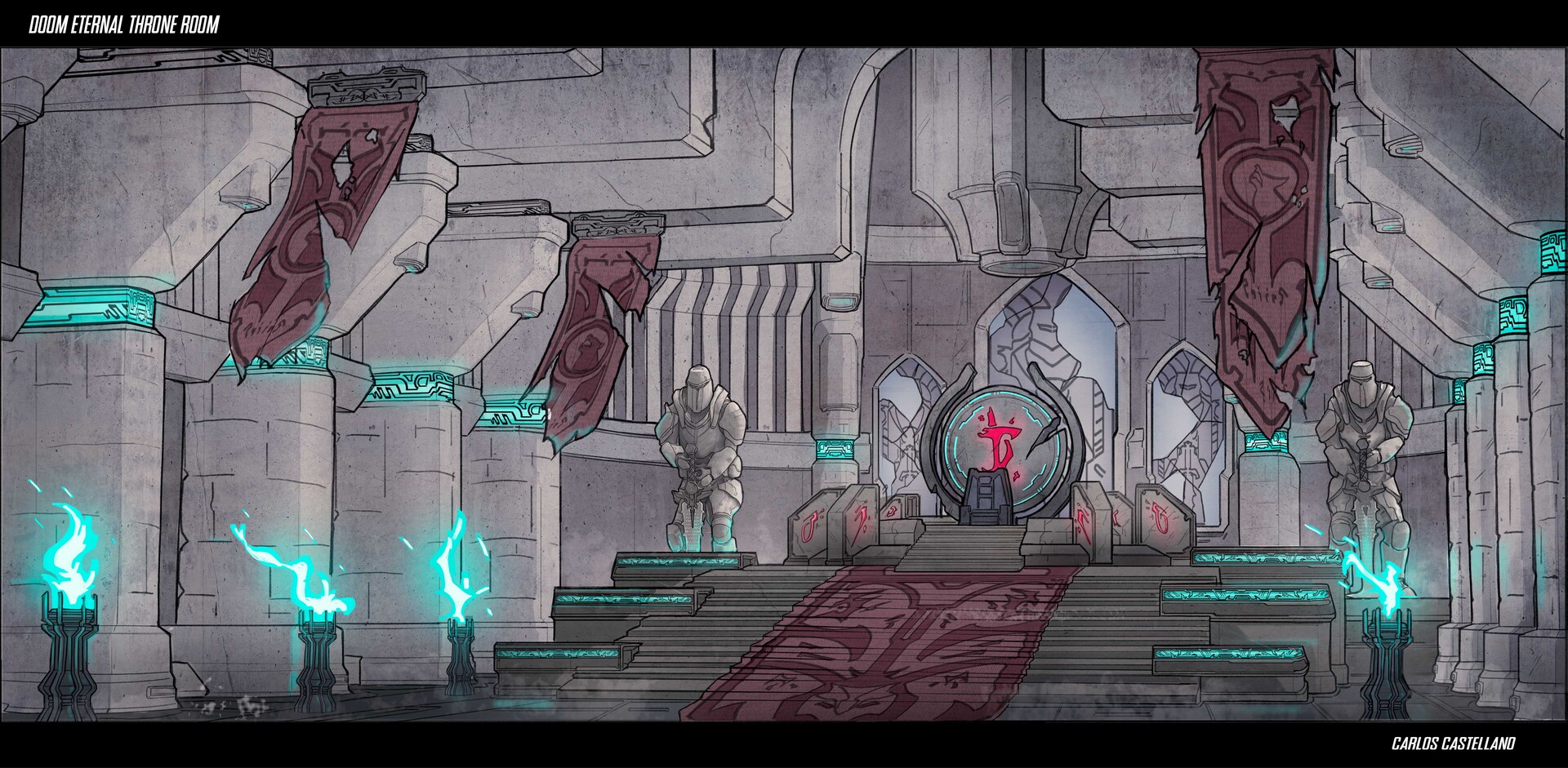 Carlos Castellano - Doom Eternal Throne room (IP Fan project)