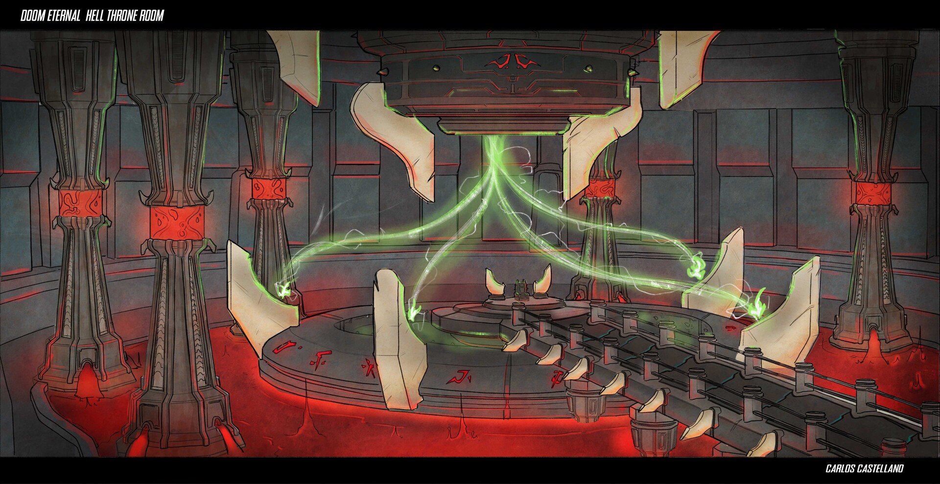 Carlos Castellano - Doom Eternal Throne room (IP Fan project)