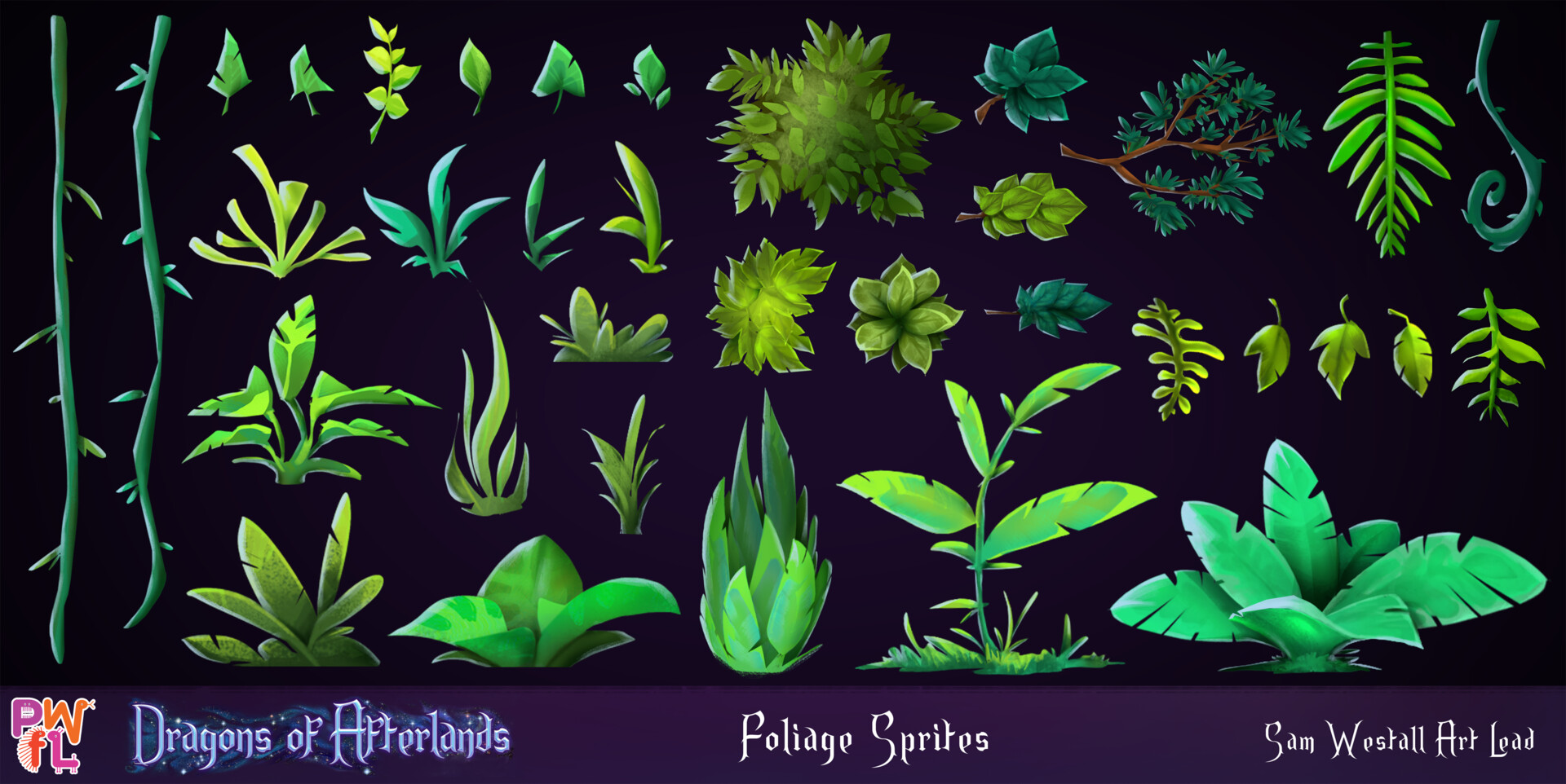 ArtStation - Foliage Sprites