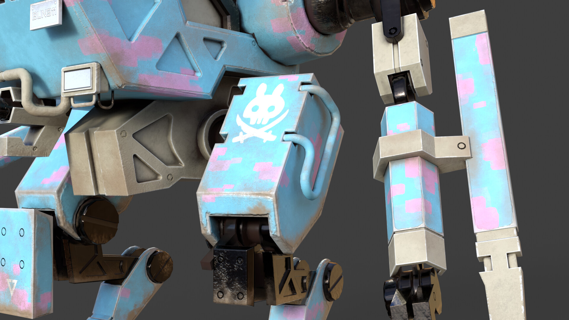 Stef McInroy Ottoson - Bunny Mech Suit - Game Ready Asset