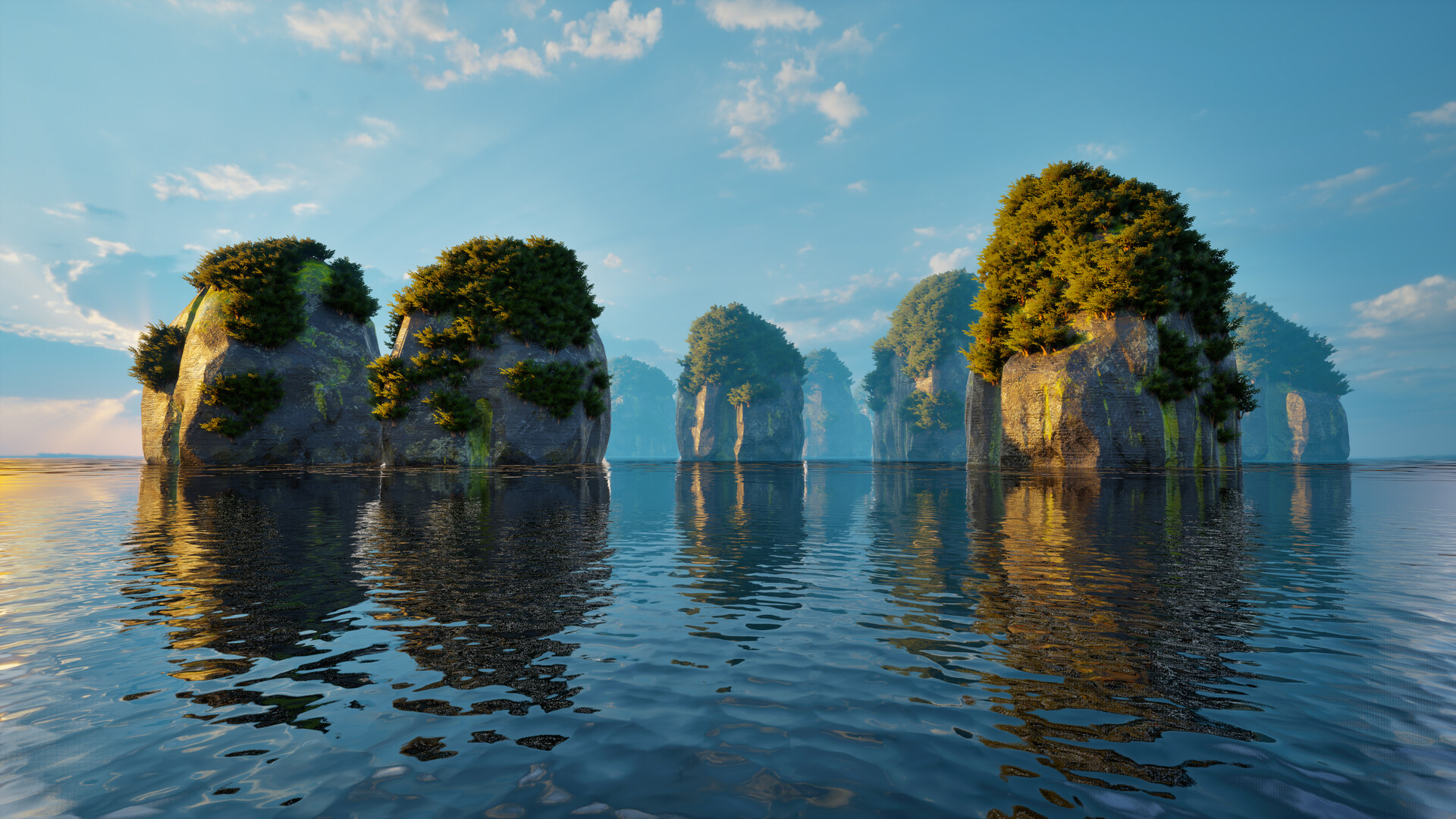 Mohammad Sifat - 3d island rock