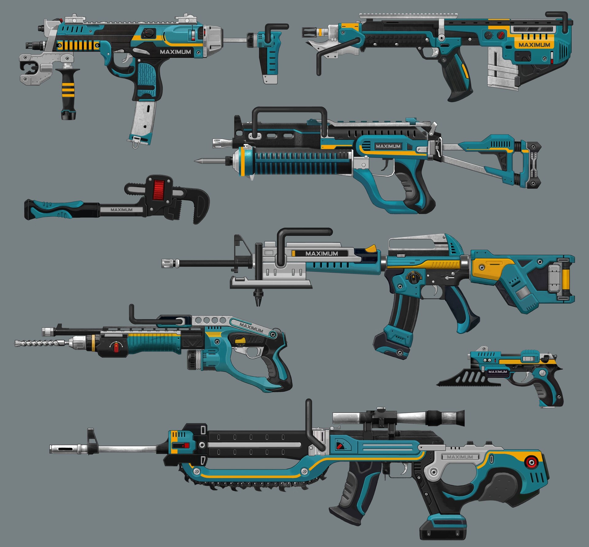 ArtStation - Event Weapons-Electrical Tool Series