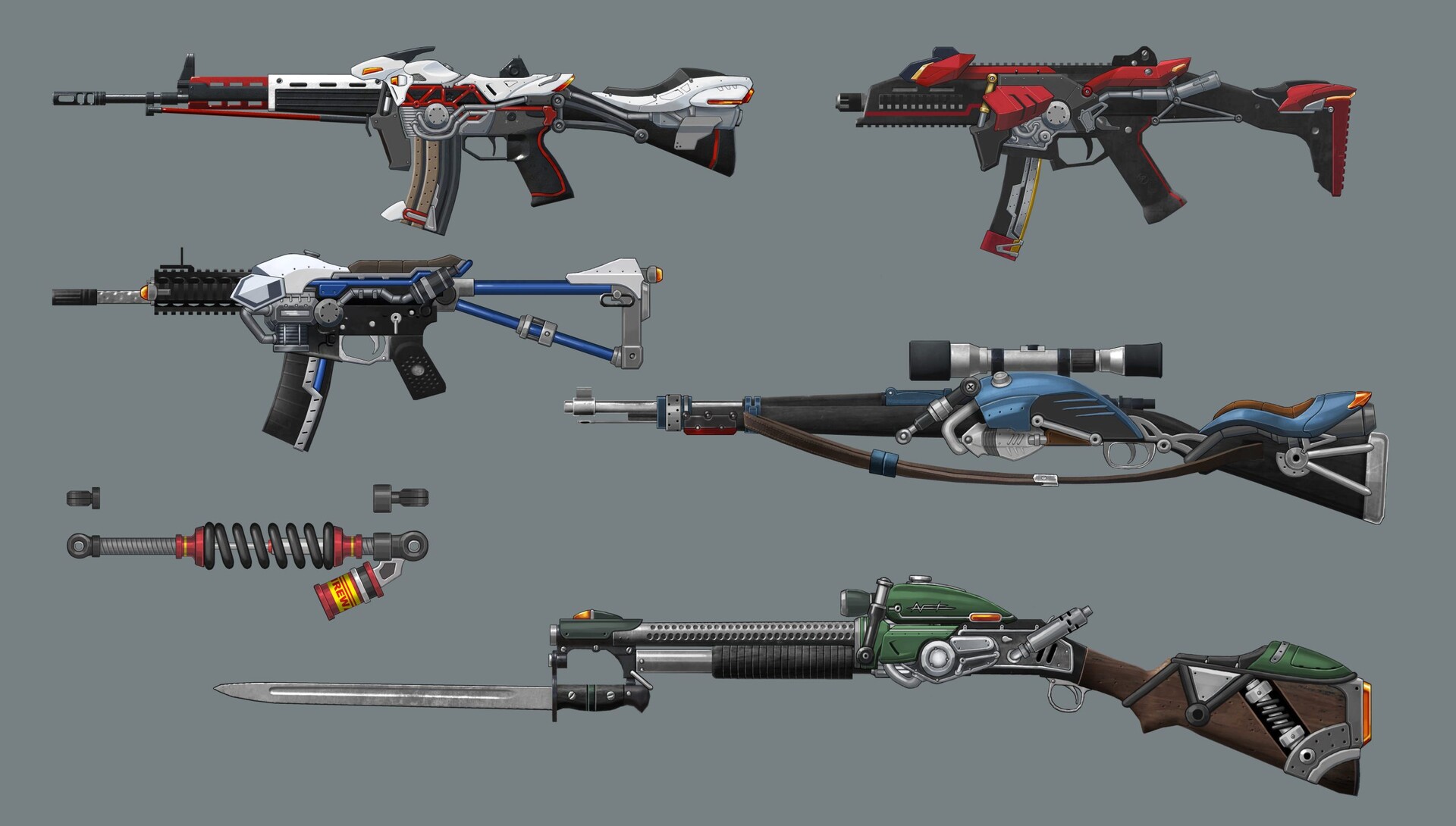 ArtStation - Event Weapons-Motorcycle Series