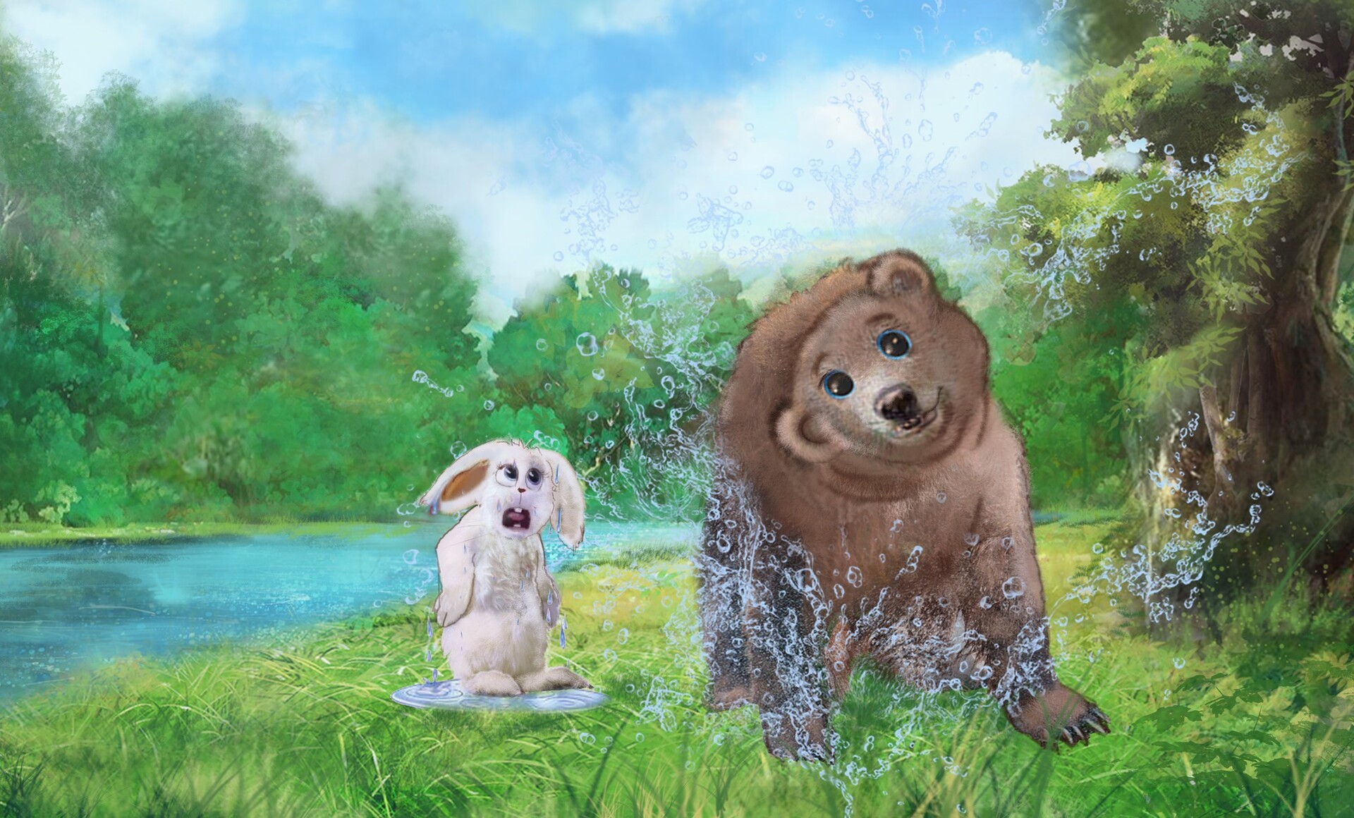 ArtStation - ILLUSTRATION RABBIT BOOK