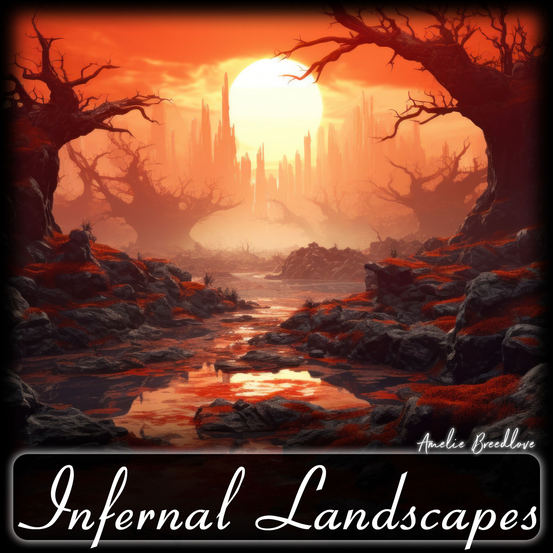 ArtStation - 320 Infernal Landscapes Reference Pack | 4K | v.25