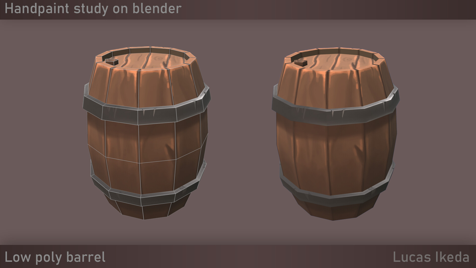 ArtStation - Handpainted barrel study