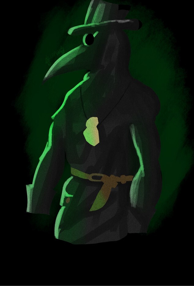 ArtStation - Plague doctor digital painting