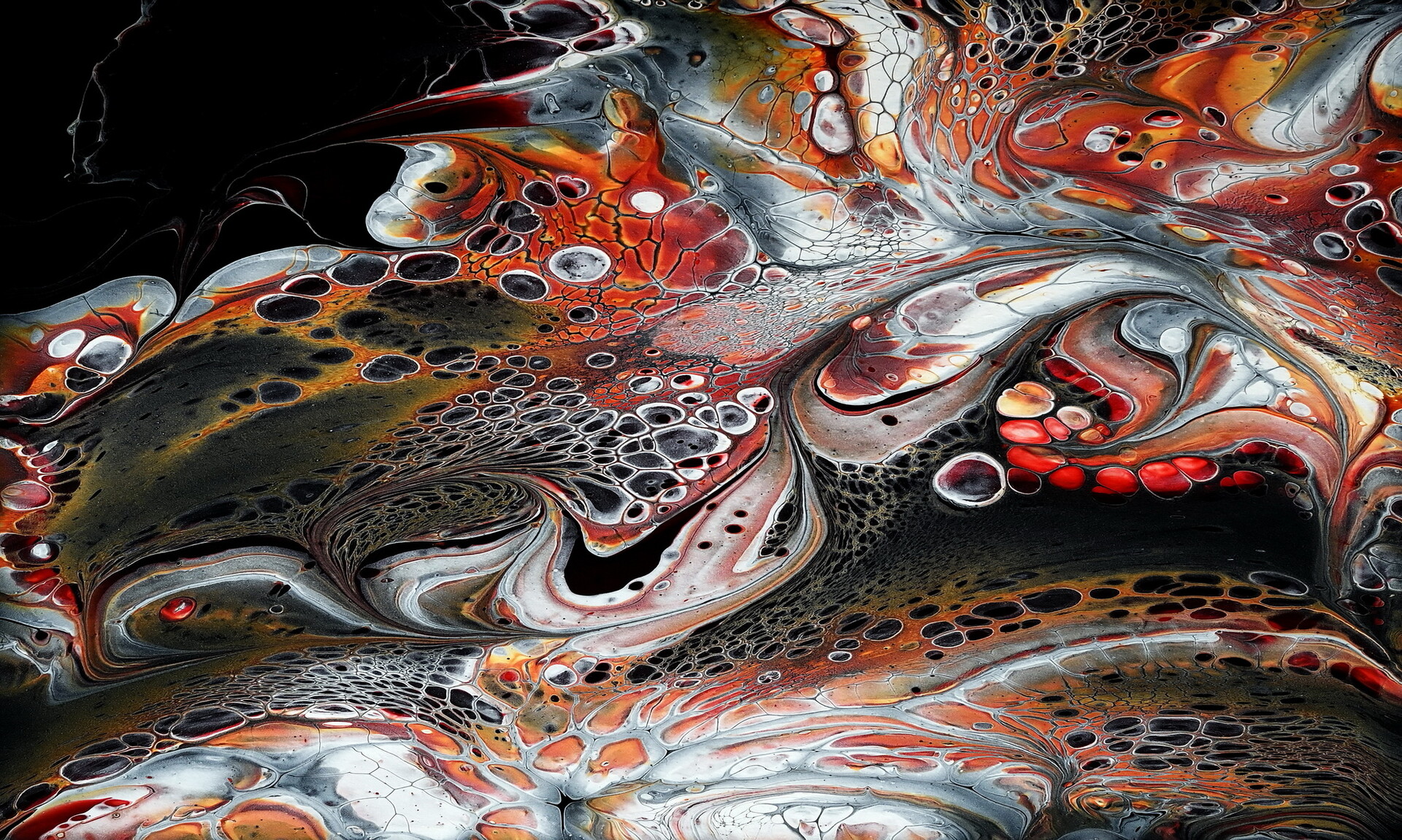 Fiona Art - Gorgeous CELLS and LACING with my NEW Pouring Medium ...