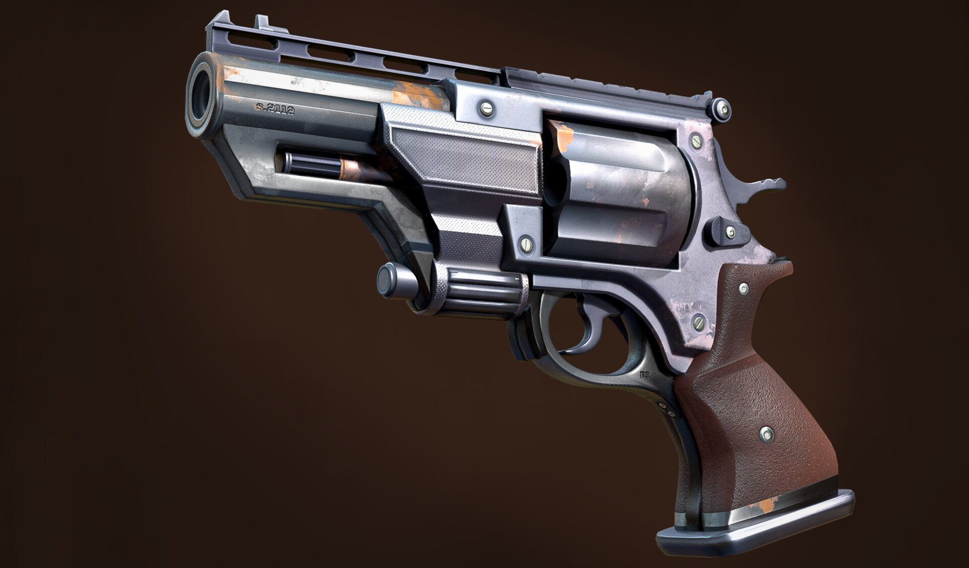 ArtStation - Stylized Revolver