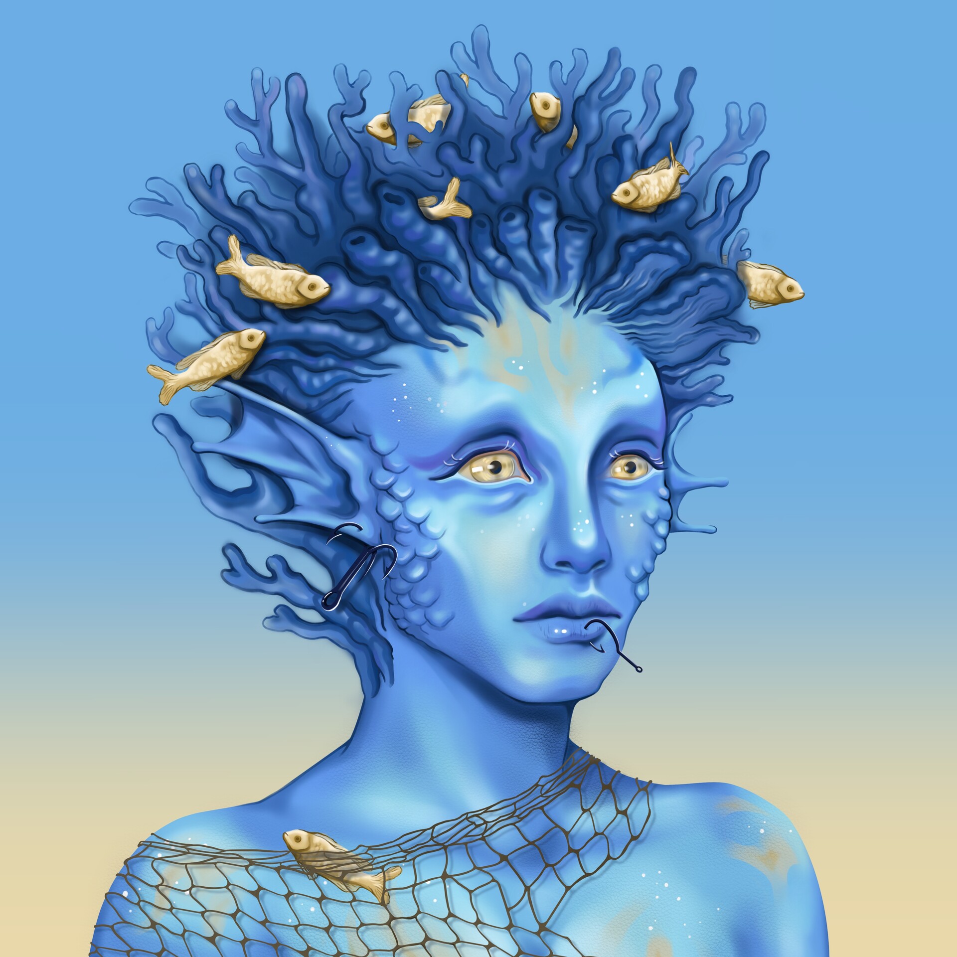 ArtStation - ocean lady