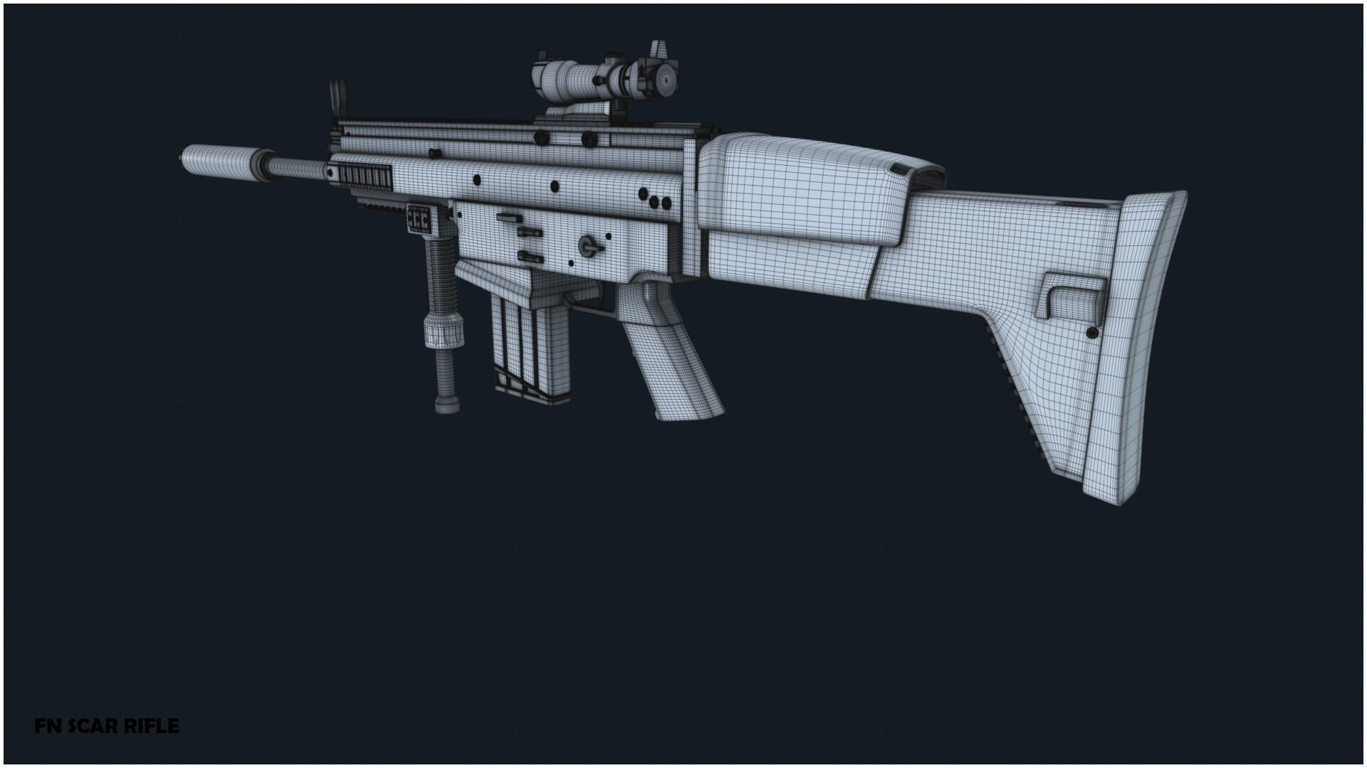 ArtStation - FN_SCAR_RIFLE