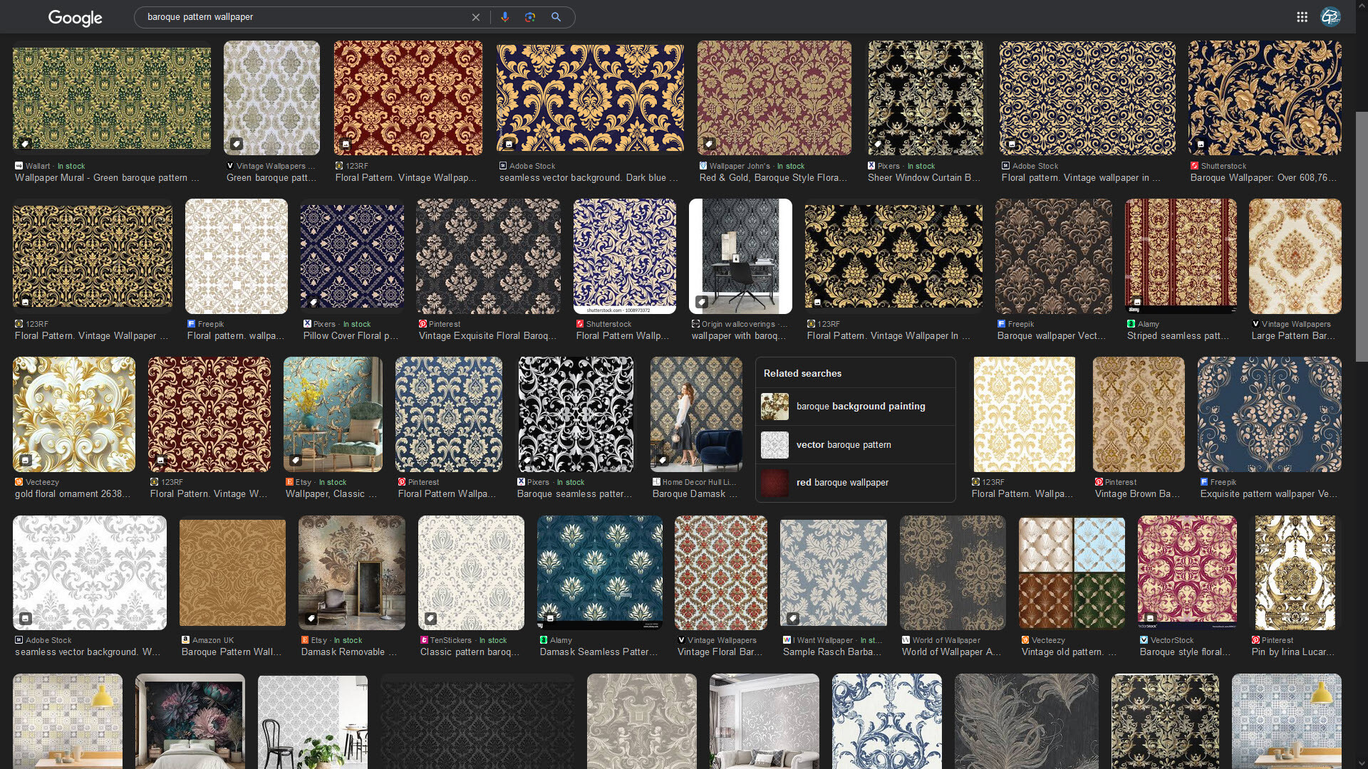 Grzegorz Baran - Pattern Design - Baroque Ornament