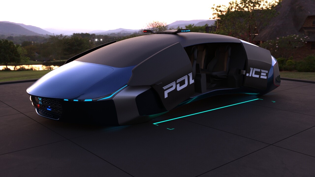 ArtStation - Futuristic Police Car