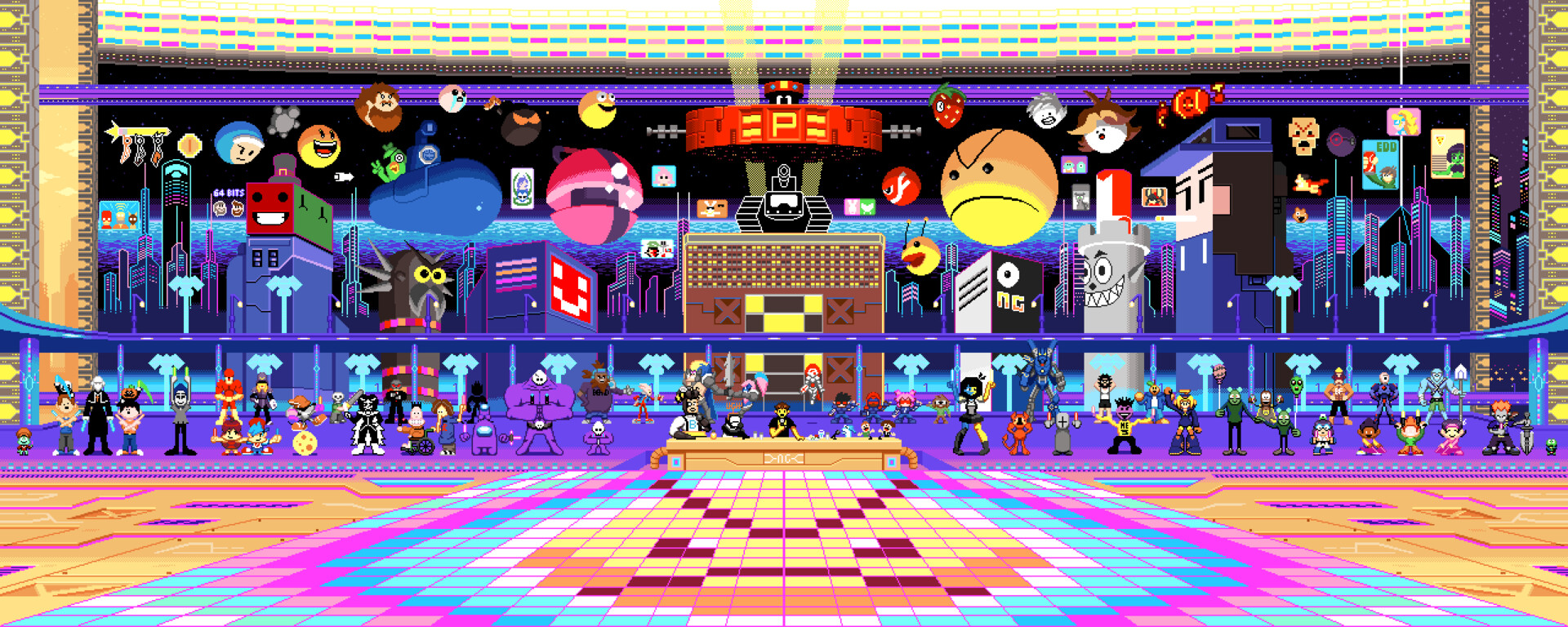 ArtStation - Newgrounds City stage 5th Anniversary