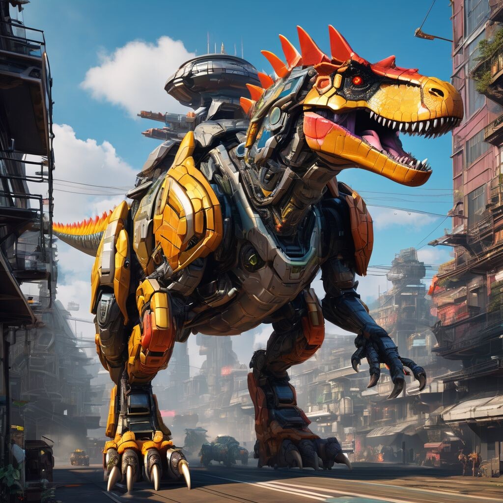 ArtStation - Mecha Dinosaur