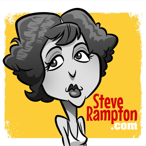 Caricatures by Steve - Clara Bow Caricature