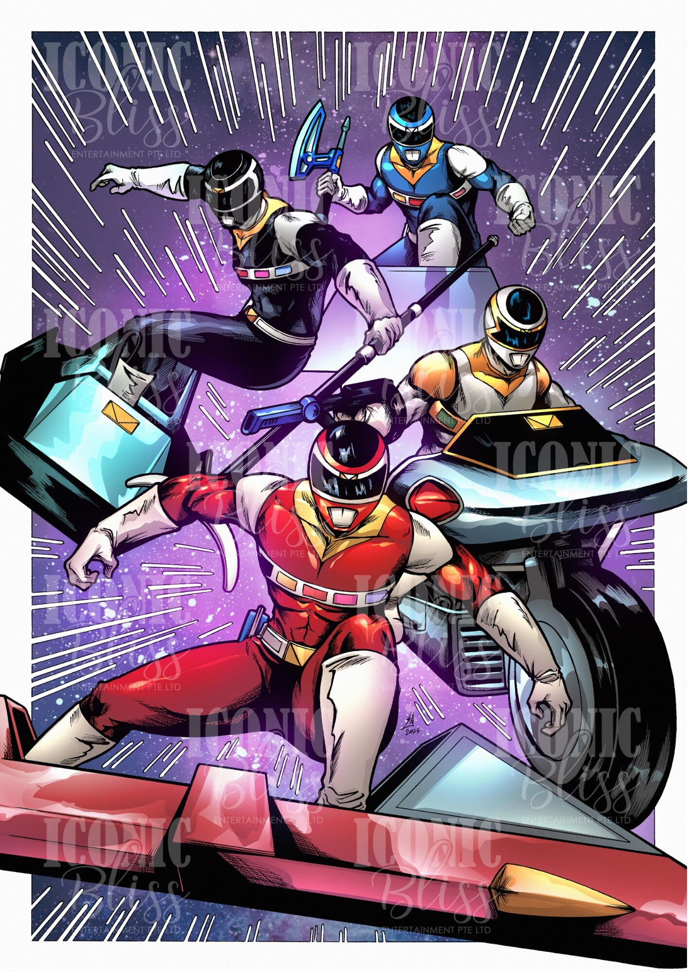 ArtStation - Power Rangers in Space Exclusive Print