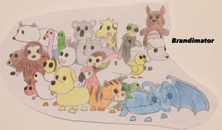 ArtStation - 2023 Roblox Adopt Me! Pet Drawing ️