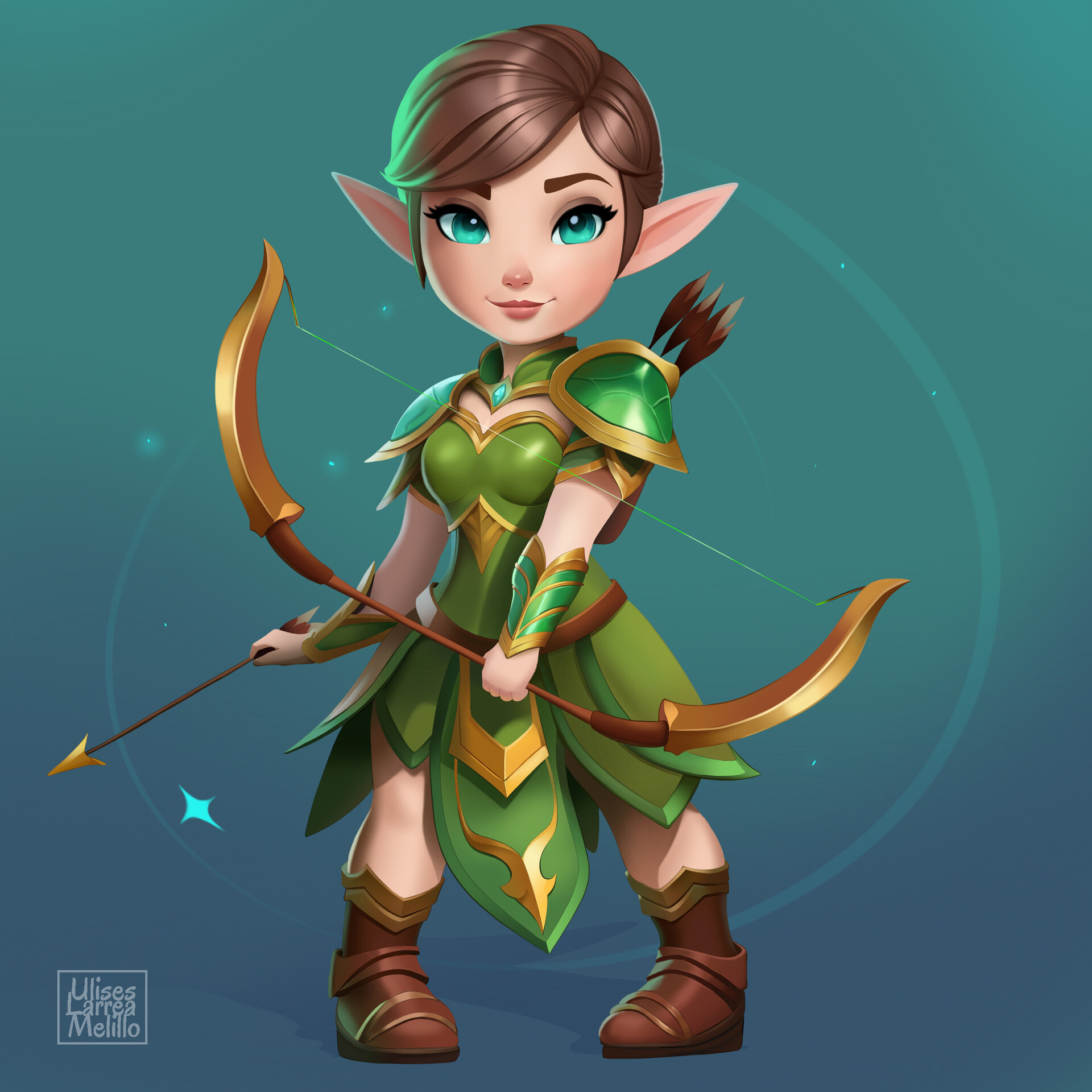 ArtStation - Female elf archer rework 2024-2019