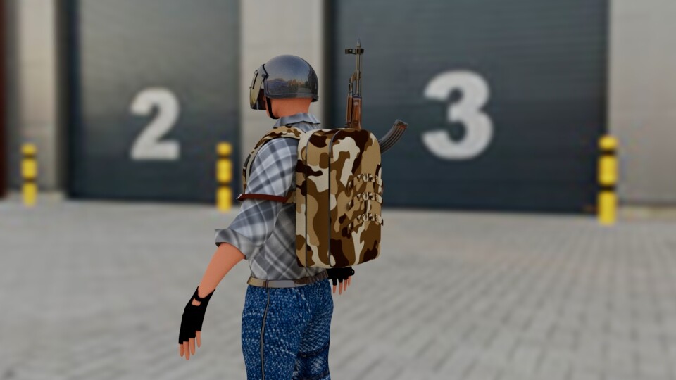 ArtStation - Pubg 3d Model in Maya | Pubg Character Model Maya