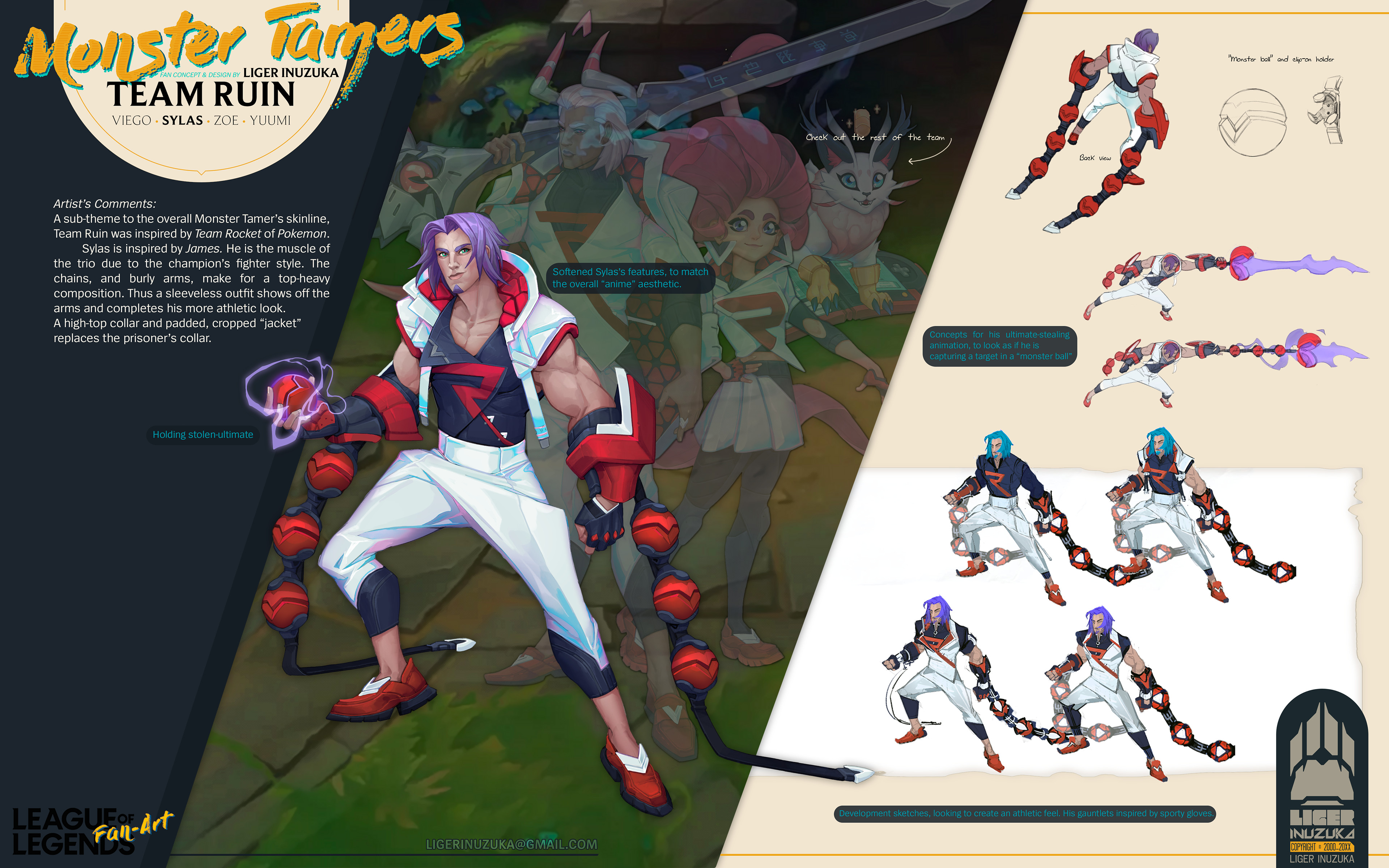 Liger Inuzuka - League of Legends Fan Concept: Monster Tamers Season 1