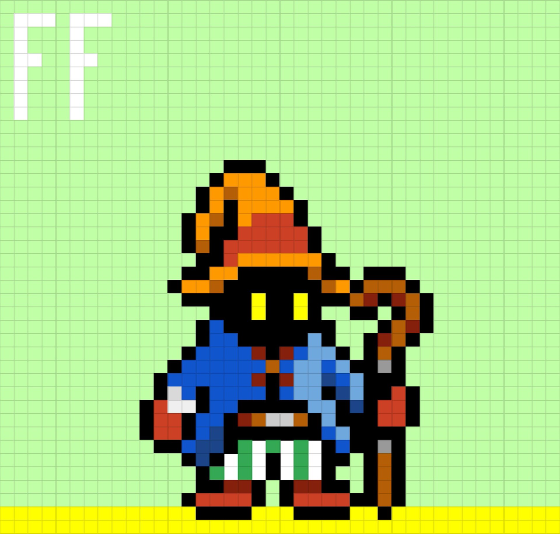 ArtStation - Vivi (Final Fantasy) - Super Smash Bros Pixel