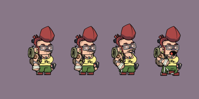 ArtStation - Spine Character Rigging/Animation Tests